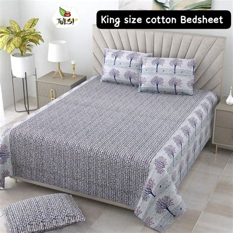 Radecor Material Cotton Cocoon Bed Sheet For Hospital Size Double