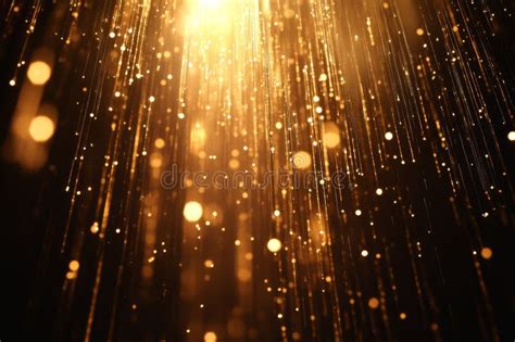 Stunning Digital Data Flow Visualization With Realistic Animation Of Light Particles Stock