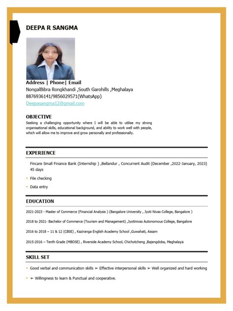 Resume Deepa Pdf