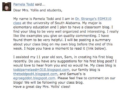 Mrs Yollis Classroom Blog Welcome Students From Edm 310 Class In