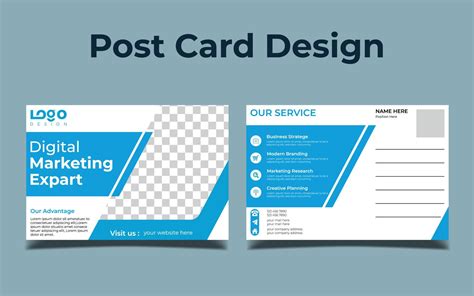 Corporate Postcard Template Design Print Ready Corporate Professional