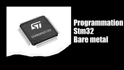 formation programmation bare metal stm32 introduction youtube