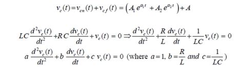 Transient Response Of Rlc Circuits