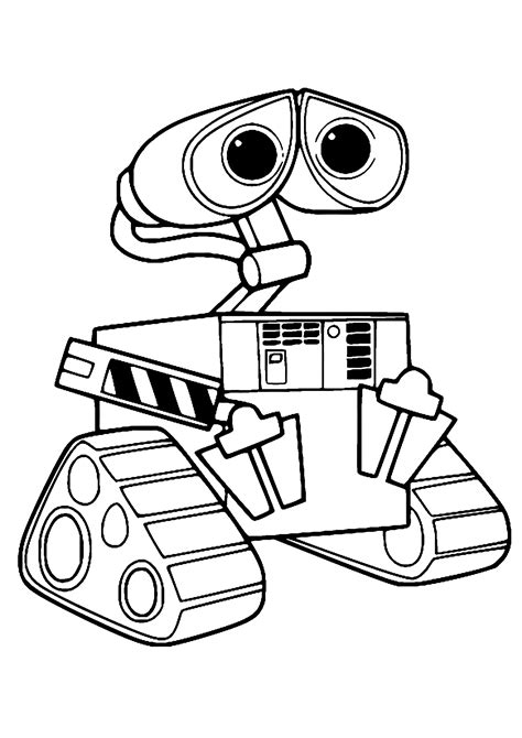 Wall E Y Su Cara Triste Páginas De Wall E Para Imprimir