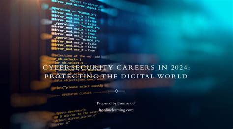 Cybersecurity Careers For 2024 Emmanuel Msafiri Phiri Posted On The Topic Linkedin