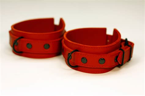 Bdsm Ankle Cuffsleather Feet Restraints Cuffs With D Ring Etsy Uk