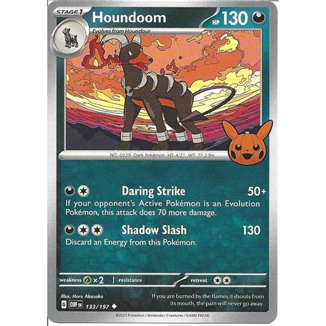 Pokemon Mega Evolution Houndoom Card