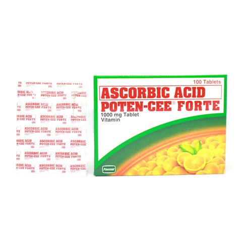 Poten Cee Forte Ascorbic Acid 1g Tablet 1s Price In The Philippines