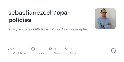 Github Sebastianczechopa Policies Policy As Code Opa Open Policy Agent Examples