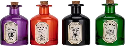 Glass Potion Bottles With Cork Magic Halloween