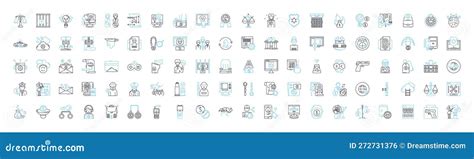 Corruption Vector Line Icons Set Corrupt Bribery Misappropriation