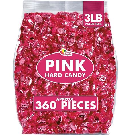 Pink Candy 3 Pounds Tutti Fruitti Hot Pink Candies For Buffet Individually
