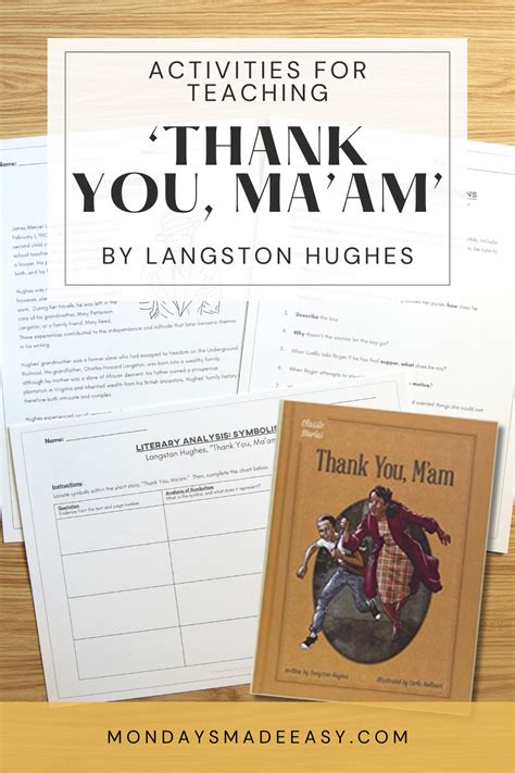 3 Engaging Activities For Teaching Thank You Maam By Langston Hughes