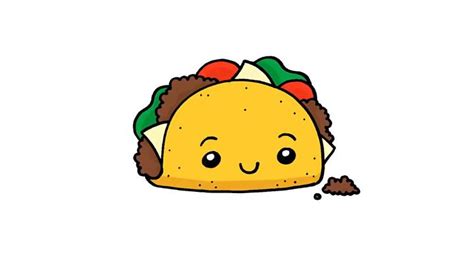 Taco Drawing Step By Step Instructions Blitsy