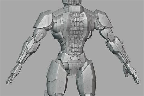 Artstation Robot Character Rigged Rts03 Game Assets