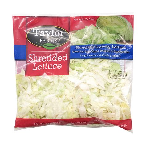 Taylor Farms Shredded Iceberg Lettuce 8 Oz Wholefoods Market In
