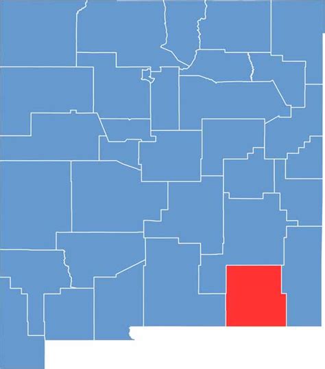 Eddy County Map New Mexico Us County Maps
