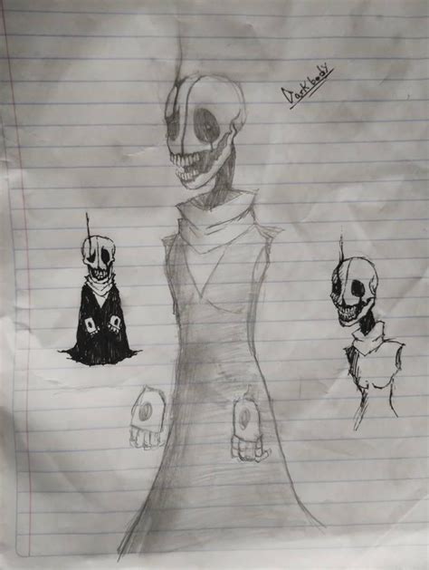 Traditional Drawing Of Wd Gasterdibujo Tradicion By Darkbody24 On