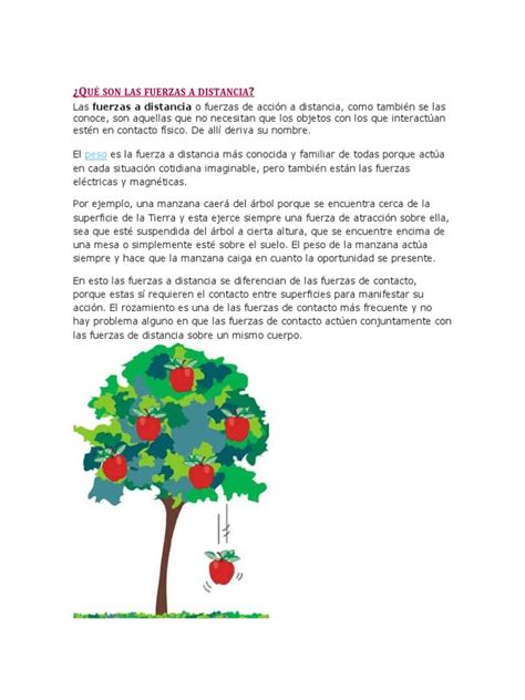 Ejemplos De Fuerzas A Distancia Pdf Imán Fuerza