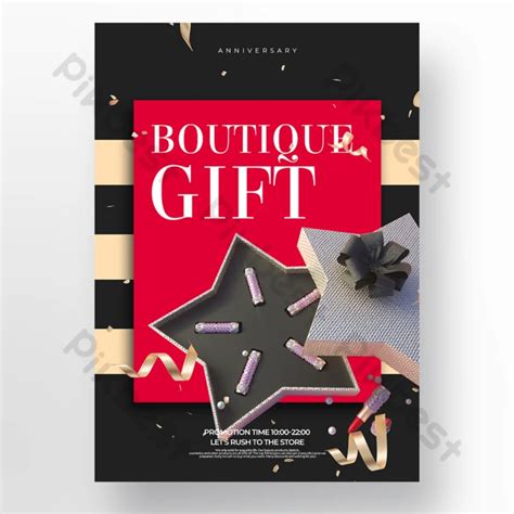 Template Ng Poster Ng Pampaganda Ng Pulang Itim Na Background Psd Libreng Download Pikbest