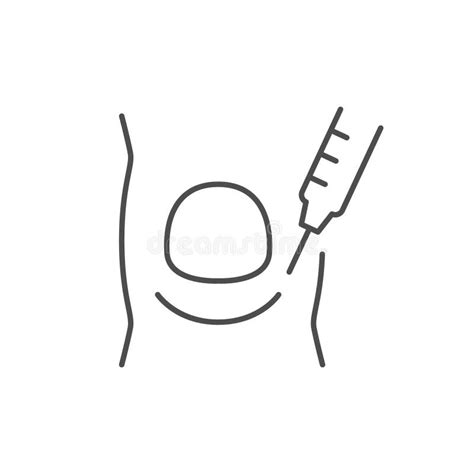 Joint Injection Line Outline Icon Stock Vector Illustration Of