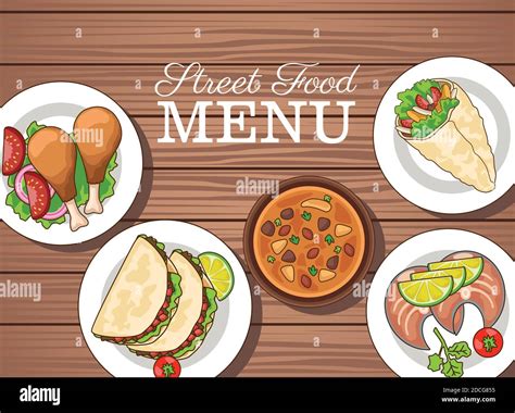 Food Menu Vector Background