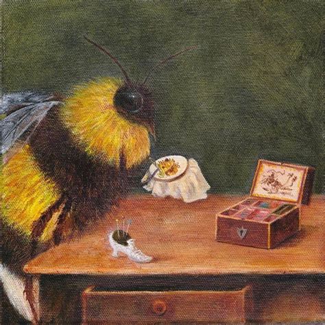 A Bizzy Buzzy Bumble Bee By The Canvas Menagerie Funny Art Animal