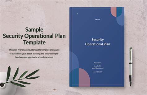Free Security Plan Templates Editable And Printable