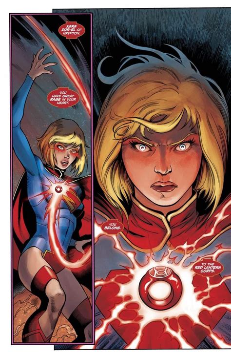 Supergirl Red Lantern Supergirl Red Lantern Supergirl Comic Red