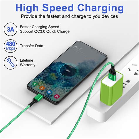 Usb Cablestype C Charging Cable 10ft Type C Cables 10ft 3packabcpow