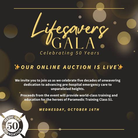 We Are Thrilled To Share That The Medic One Foundations Lifesavers