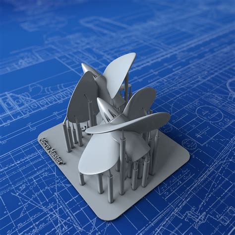 1144 Royal Navy Tribal Class Propellers X2 Micro Master 3d Printed