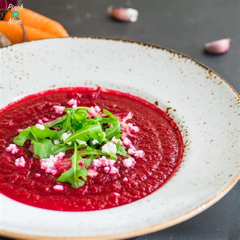 Roasted Garlic And Beetroot Soup Pinch Of Nom