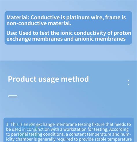 Smp102 Four Electrode Testing Fixture Ionic Conductivity Device