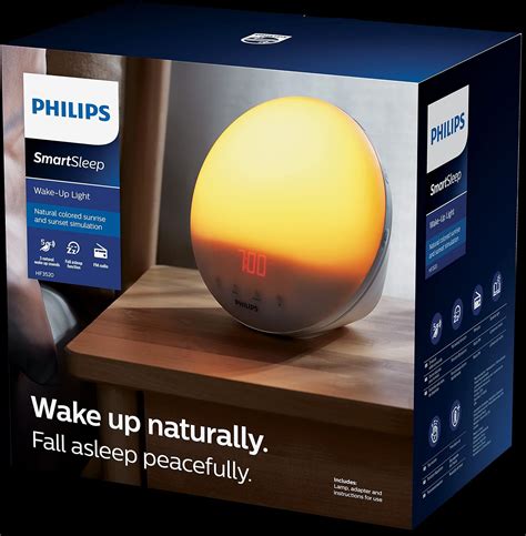Philips Hf3520 Wake Up Light Coloured Sunrise Simulation White Shelly