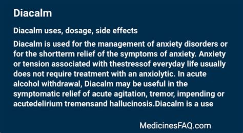 Diacalm Uses Dosage Side Effects Food Interaction And Faq