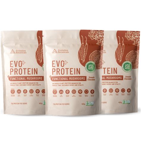 Evo Protein Mushroom Smooth Chocolate Evolution Botanicals