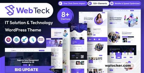 Webteck V10 It Solution And Technology Wordpress Theme Wplocker