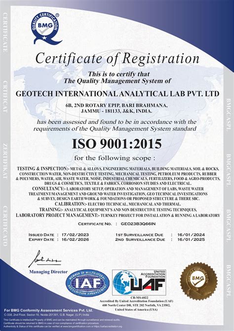 About Us Geotech International Analytical Labs Pvt Ltd