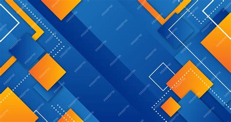 블루와 오렌지 추상적 인 배경 프리미엄 벡터