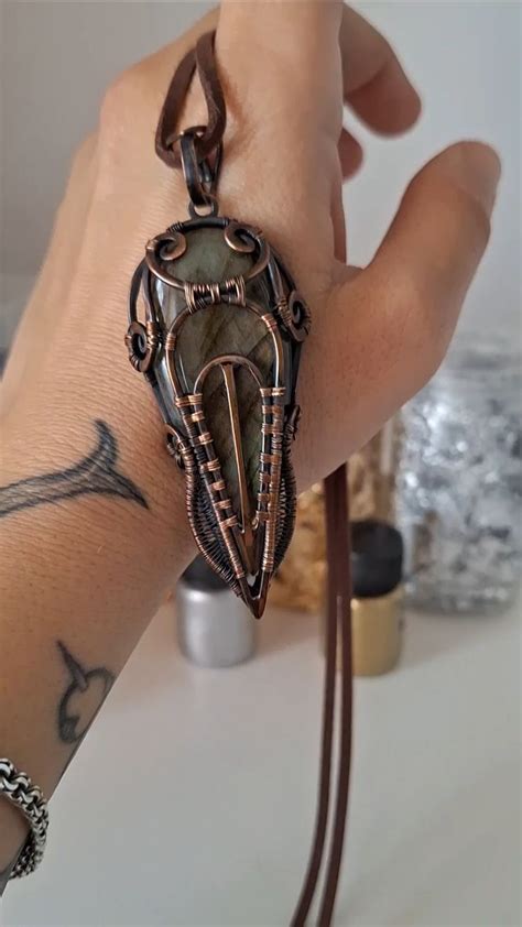 Dune Burning Man Necklace Steampunk Jewelry [video] Steampunk Brown