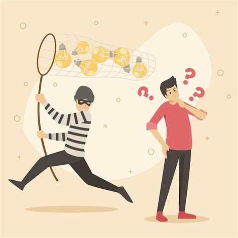 Free Vector Plagiarism Concept Illustration