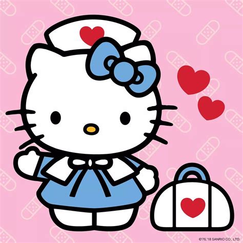 Fondo De Pantalla De Enfermera Hello Kitty 41 Estilos Sanrios Hello