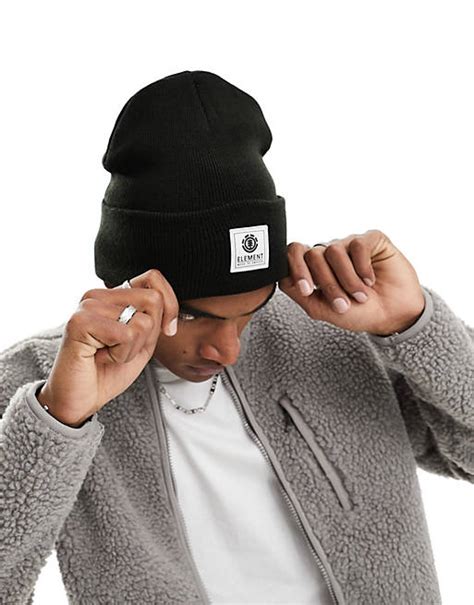 Element Dusk Beanie In Black Asos