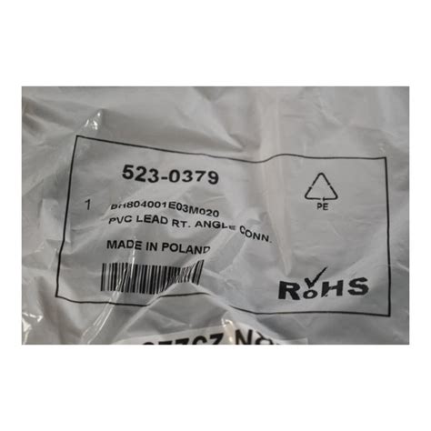 New Rs Components 523 0379 Cable Pvc Lead Rt Angle Connection Vb