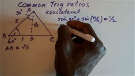Common Trig Ratios Youtube