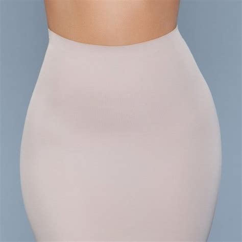 Be Wicked Intimates And Sleepwear Slimin Shapewear Slip Skirt Nude