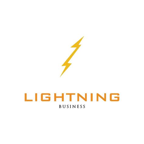 Lightning Icon Logo Design Template 25347731 Vector Art At Vecteezy
