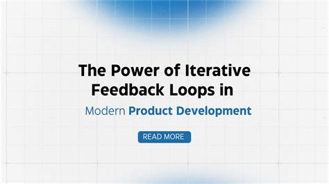 the power of iterative feedback loops in modern product development