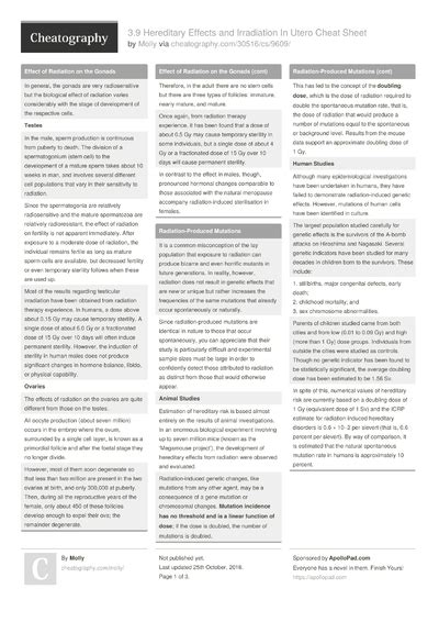 8 Radiation Cheat Sheets Cheat Sheets For Every